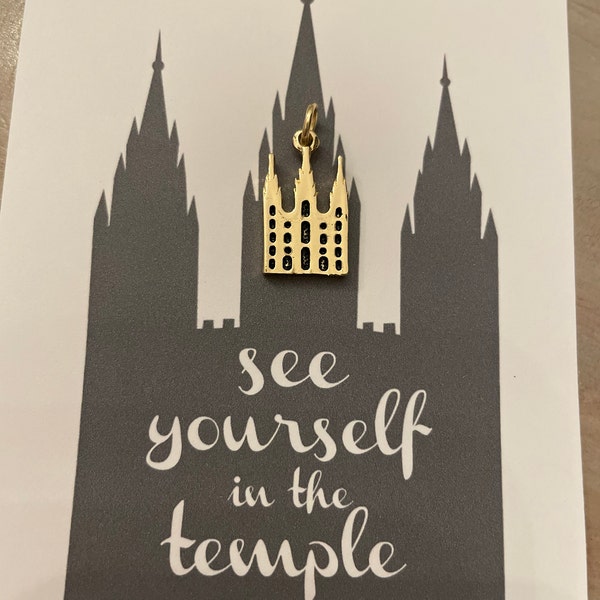 Salt Lake City Temple Charms, LDS Salt Lake Temple Jewelry, LDS Temple ...