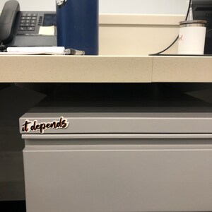 It Depends Die Cut Sticker, Doctor of Physical Therapy Sticker ...
