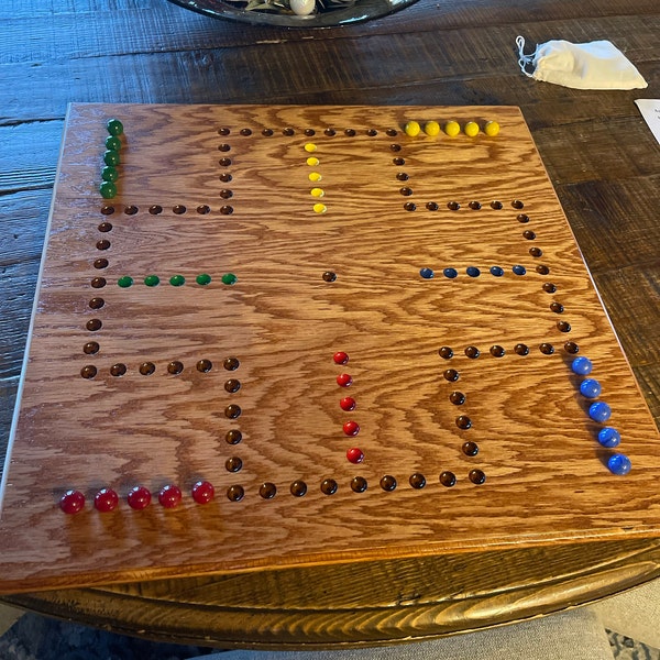 Handmade Oak Chinese Checkers Board - Etsy