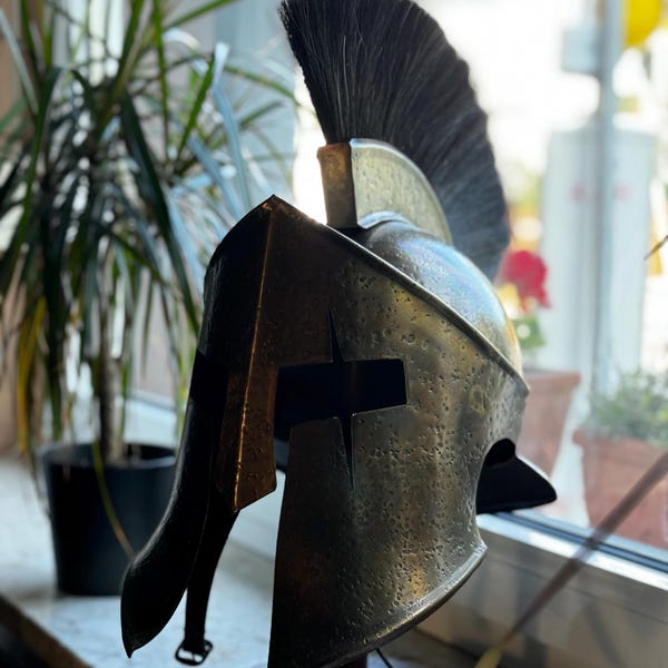 Medieval Gallic H Roman Centurion Helmet With Black Plum Roman Design ...