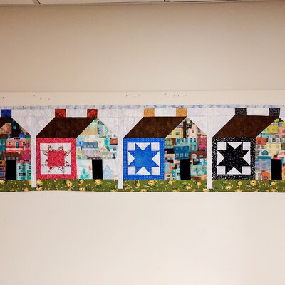 Rainbow Neighbourhood, PDF Quilt Pattern, Throw, Twin, Simple, Original ...