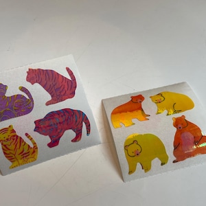 Huge Sheet of Retro Winking Cats Stickers Rainbow Assortment - Etsy