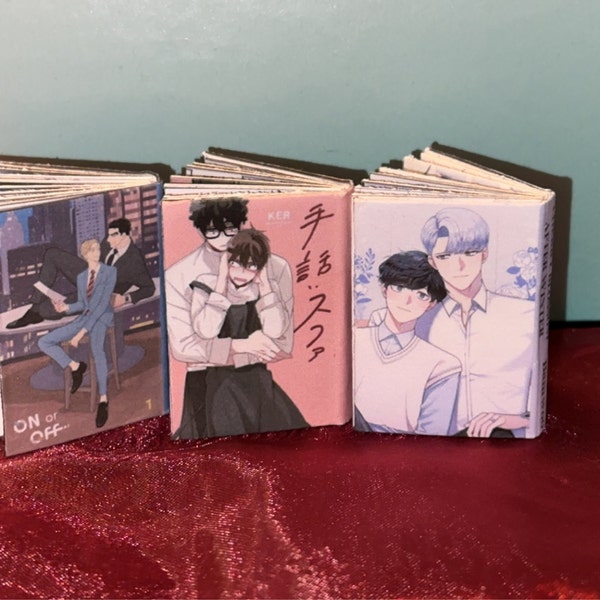 Pre-made Mini BL Books -yaoi - Manga - Manhwa- Spicy-fluffy - Etsy
