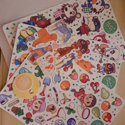 Animal Crossing Sticker Pack Nintendo Stickers Cute Animal Crossing ...