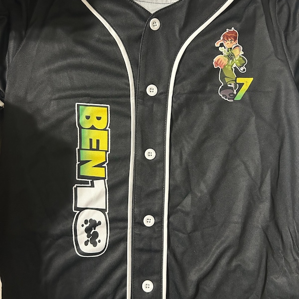 Personalize Ben 10 Ultimate Echo Black, Baseball Jersey Custom Kids ...