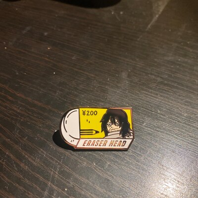Eraser Head Hard Enamel Pin / Anime, Hero, Aizawa, Lapel Pin, Badge ...