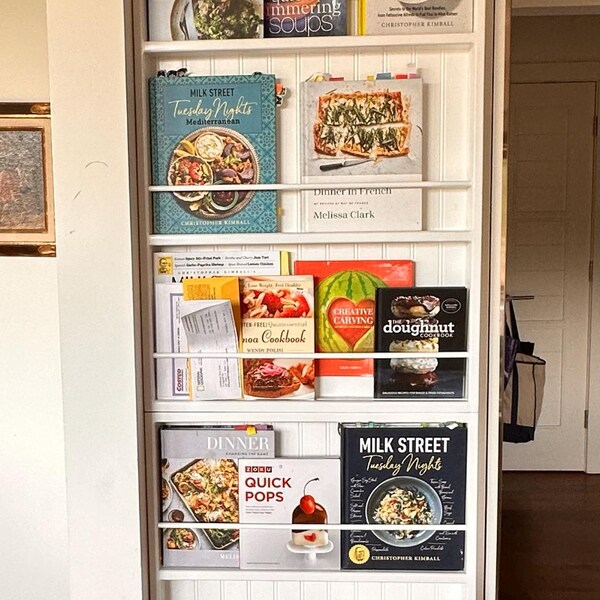 Countertop Cookbook and Recipe Holder Kitchen Storage With Drawers - Etsy