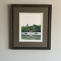 Oak Tree Watercolor Wedding Invitation Printed on Handmade Paper or ...