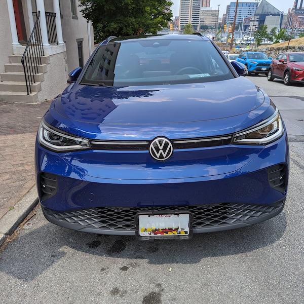 No Drilling Front/rear License Plate Mount for Volkswagen ID.4. Direct ...
