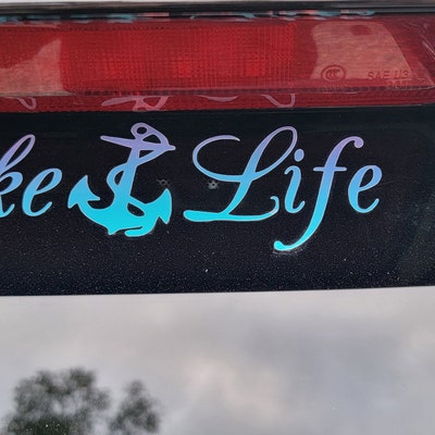 Lake Life Decal Lake Decal Pontoon Decal Lake Car Vinyl Decal Outdoors ...