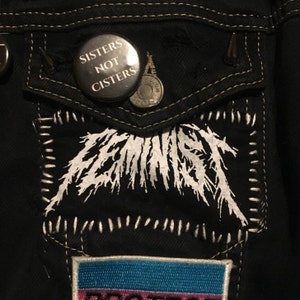 FEMINIST Black Metal PATCH - Etsy