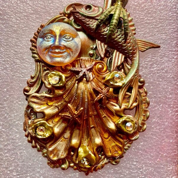 Large Leafy Swag Centerpiece Plaque, Raw Unfinished Brass, Sold by ...