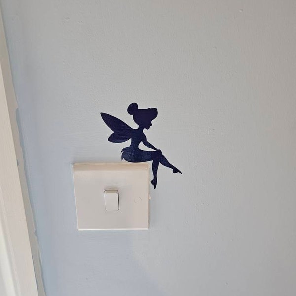 TINKERBELL LIGHT SWITCH | Removable Kids Fairy Wall Bedroom Nursery ...