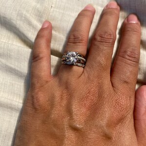 3mm Half Eternity Band Ring Invisible Princess Cut Simulated - Etsy