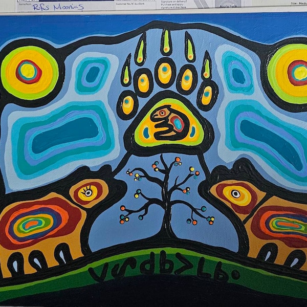 Owl Original Piece of Art by Ojibway Anishinaabe Artist Stand Alone ...