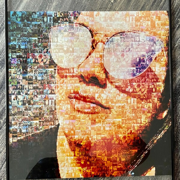 Custom Photo Collage Gift, Mosaic Poster From Your Pictures, Custom ...