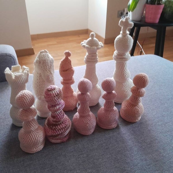 Chess Set Crochet Pattern, Chess Amigurumi, Chess Crochet Pattern ...