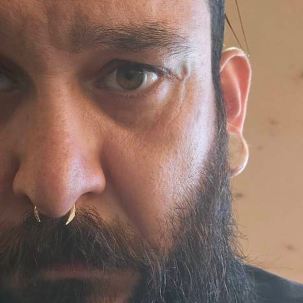 Lip Ring Hoop, Lip Ring 14g, 16g Lip Piercing Jewelry, Lip Hoop Ring ...