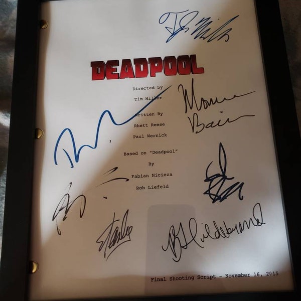 Deadpool Movie Script - Etsy