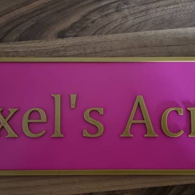 The Emley Cottage Style Door Sign Personalised Sign Pastel Coloured ...