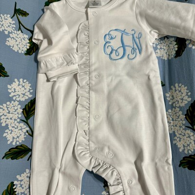 Monogrammed Pajamas, Girls Personalize Pajamas, Boys Monogram Pajamas ...