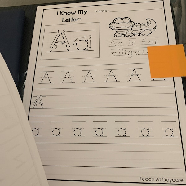 26 Printable Alphabet I Know My Letters Worksheets. Preschool-kdg ...