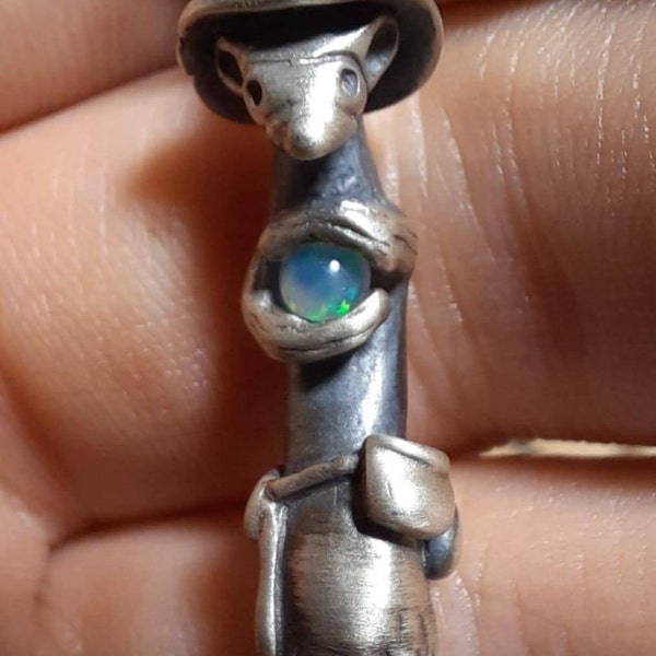 Wizard Weasel Necklace!! Adopt a Ferret Pendant in Sterling Silver ...