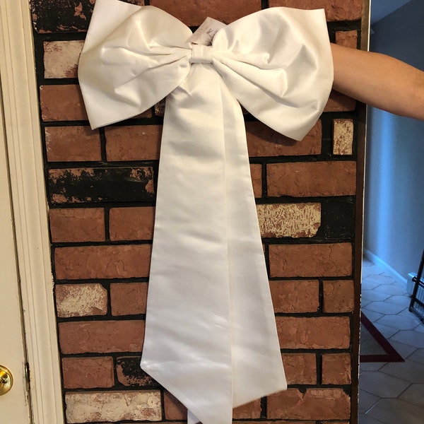 Big Bow Sash for Wedding Dress Prom Dress, Custom Bow, Satin Bow BT2009 ...