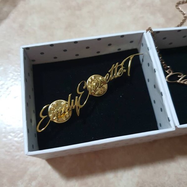 Personalized Name Jewelry, Custom Name Brooch, Gold Name Brooch, Rose ...