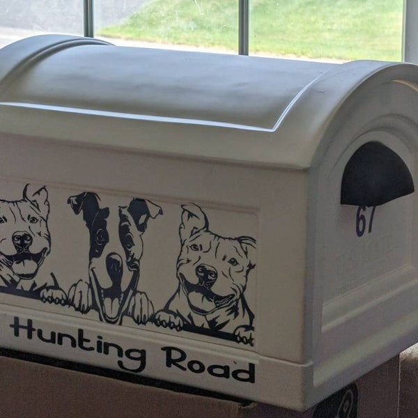 Custom Farm Animal Mailbox Decal/cow Decal/address Mailbox Decal/number ...