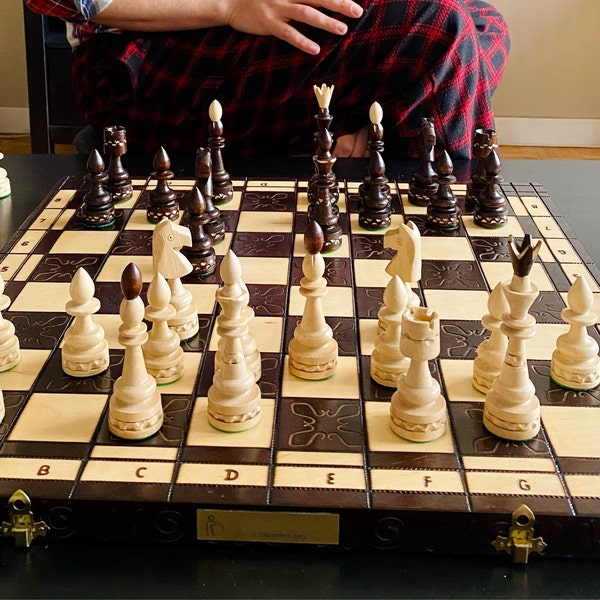 Heavy Metal Chess+checkers Pieces in Storage Box +felt Bag - Most ...