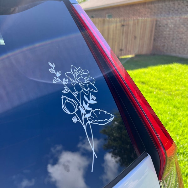 Cow Print Offset Vinyl Initials Double Layer Monogram Decal Laptop/car ...