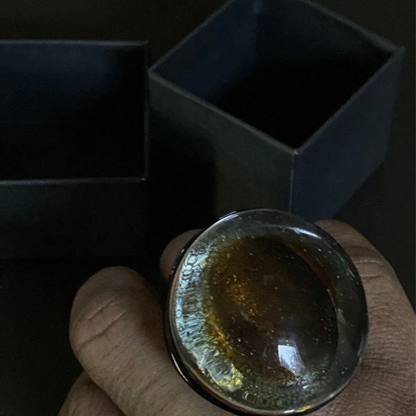 Murano Glass Ring-big Glass Rings Lampwork Ring-venetian Glass Ring ...