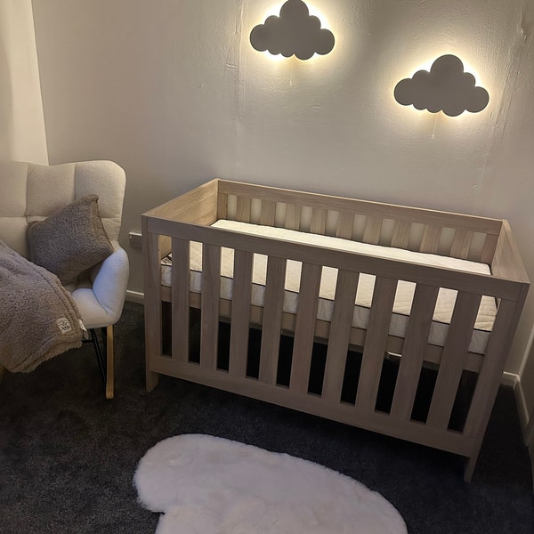 Set of 2 CLOUD WALL LIGHTS - Nursery Lighting - Baby Room Night Light ...