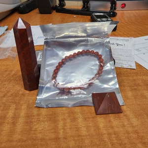 One 1 Red Jasper Tower Obelisk Points Crystal Tower Red - Etsy