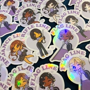 Sabre Line Color Guard Sticker - Etsy