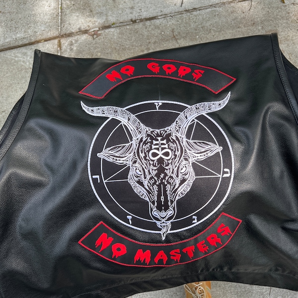 PENTAGRAM Large Back Patch Pour Gilet De Motard Personnalisé - Etsy