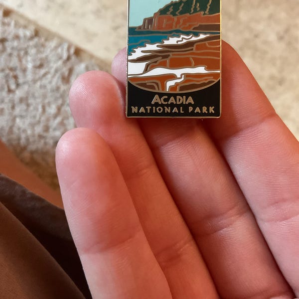 Acadia National Park Pin - Maine Souvenir, Official Traveler Series - Etsy