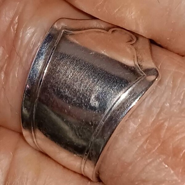 Spoon Cuff Bracelet Whale Tail Vintage Silver Plated - Etsy