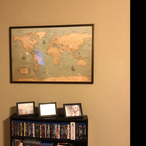 World Map Rustic Style Uncustomized Old Style Wall Map Map Decor - Etsy