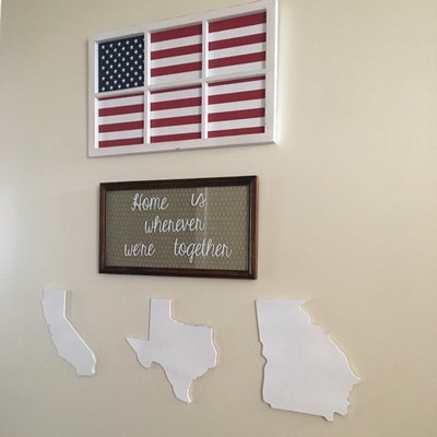 California Unfinished Wooden State Craft Decorable Shape, Any State ...