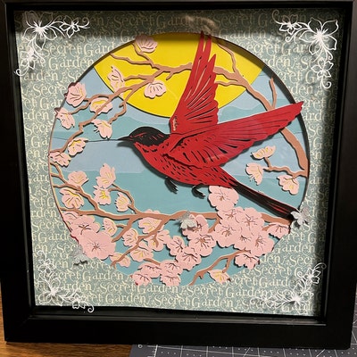 Blank Square Deep Shadow Box Frame SVG for Layered Artwork Paper Art ...