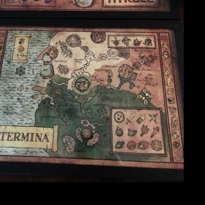 Map of Termina From Legend of Zelda, Majoras Mask English or Hylian ...