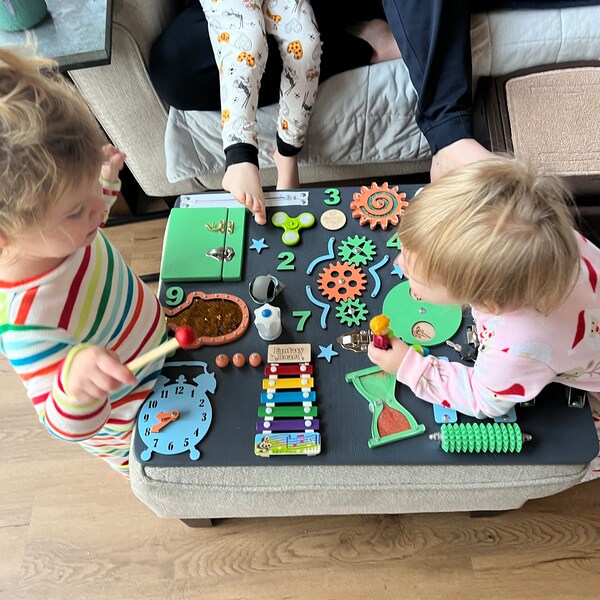 Toddler Busy Board for Boy Wooden Busy Active Board Montessori Busy ...