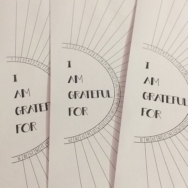 Gratitude Log Sun Sunshine Ray Dotted Grid Template Printable - Etsy