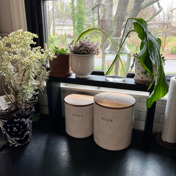 Over the Counter Shelf, Wood Countertop Organizer, Over the Sink Shelf ...