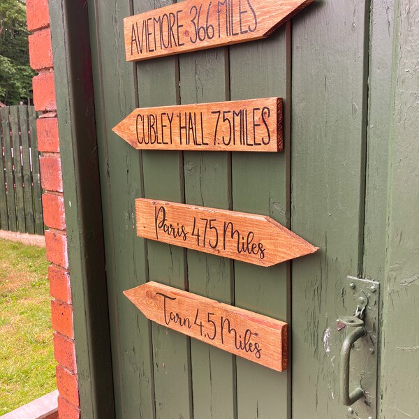 Wooden Arrow Signpost Signs PER ARROW. Bulk Discounts. - Etsy