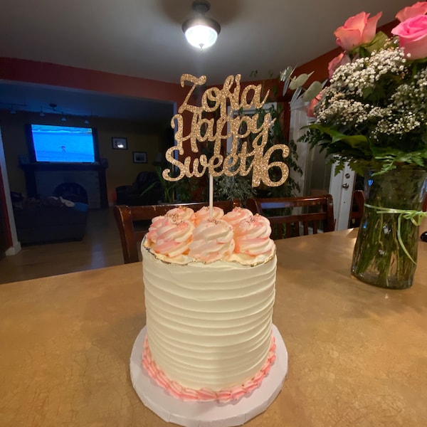 Custom Sweet 16 Banner, Sweet Sixteen Banner, Sweet 16 Party Decor ...
