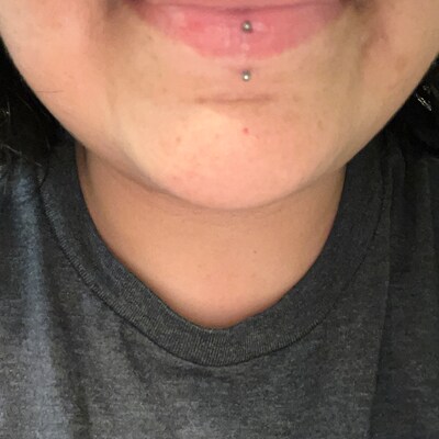 Large Spike Bridge Piercing, 14g Internally Threaded Straight Barbell ...