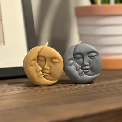 Creative Sun and Moon Candle Mold-silicone Candle Mold-beeswax Candle ...